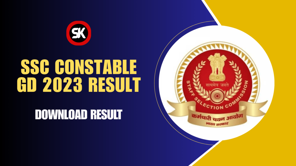 🏆 SSC Constable GD 2023 Result Declared: Check Final Marks and Answer ...